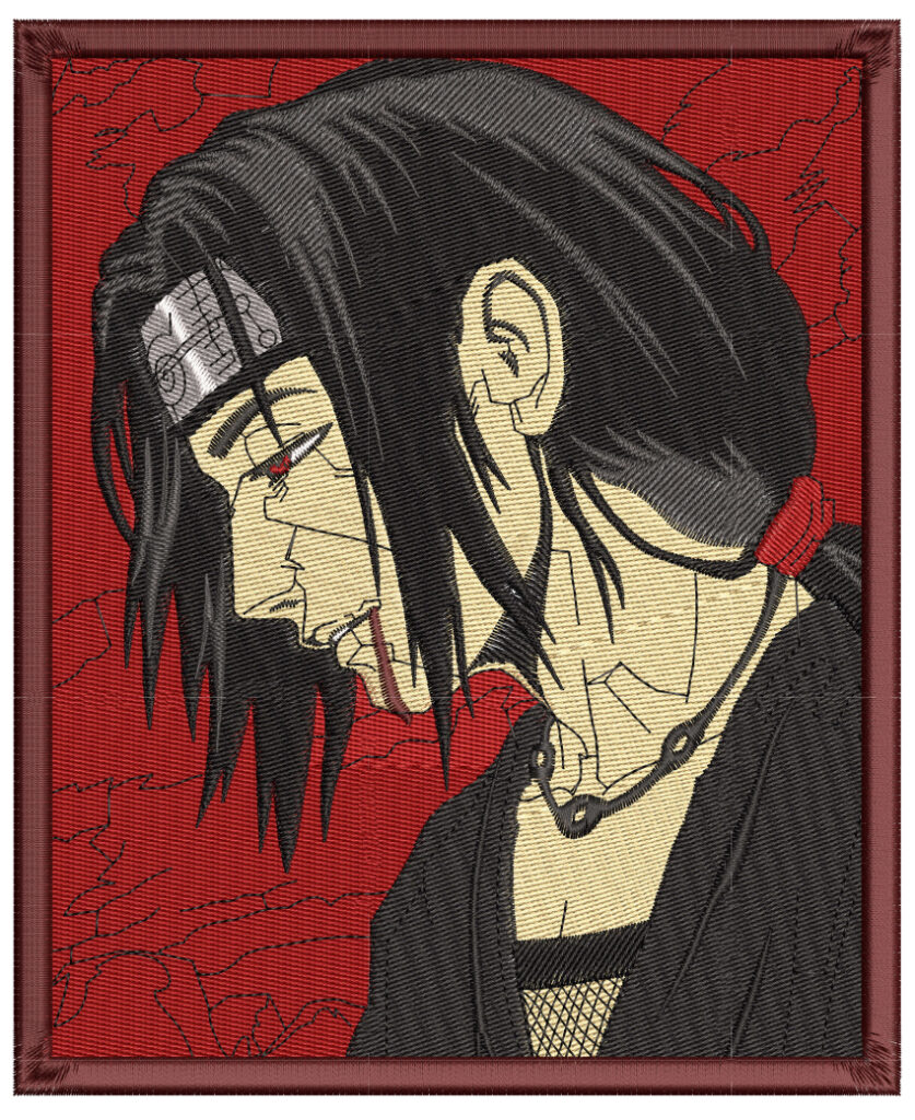 Anime Embroidery Pattern Itachi Sorrow Panel - A.G.E Store | designs