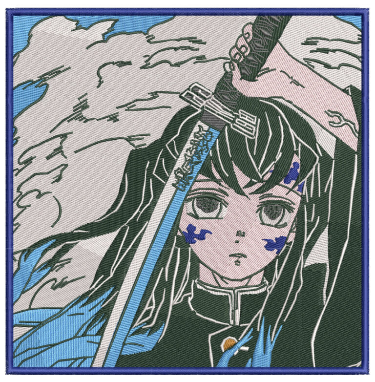 Anime Embroidery Pattern Muichiro Sword Guard - A.G.E Store | designs