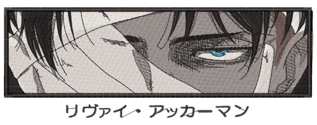 Anime Embroidery Pattern Levi Bandage Eye Box - A.G.E Store | designs
