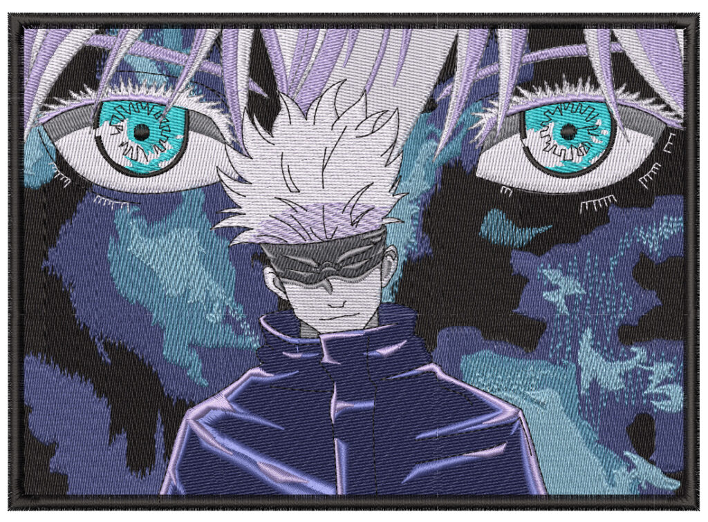 Anime Embroidery Pattern Gojo Blind Eyes - A.G.E Store | designs
