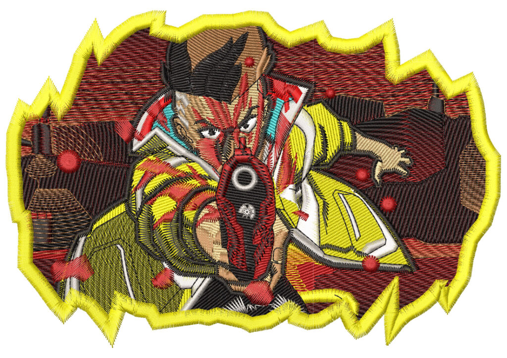Anime Embroidery Pattern Cyberpunk David Shoots - A.G.E Store | designs