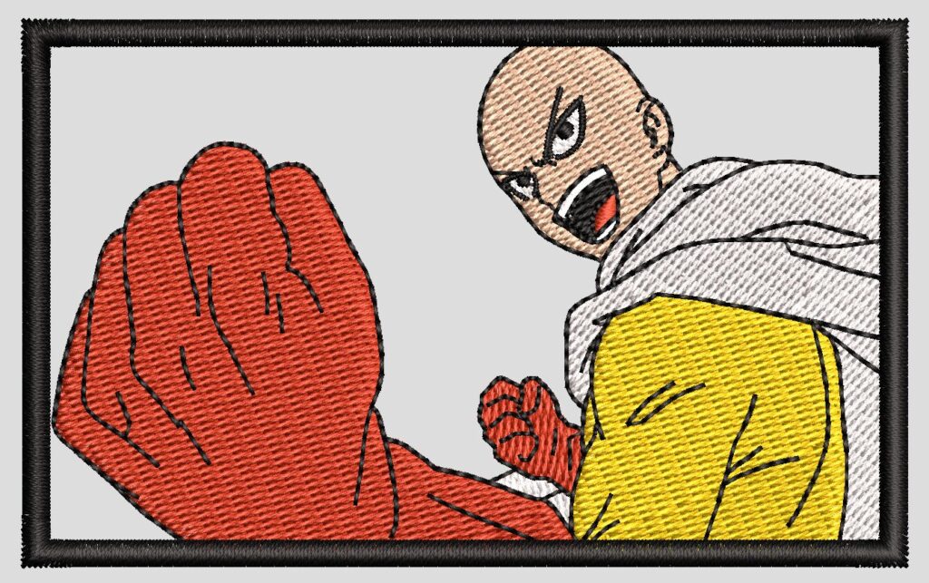 Anime Embroidery Pattern One Punch Fist - A.G.E Store | designs