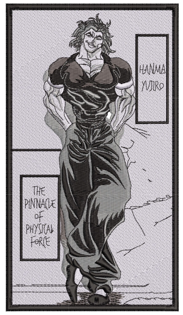 Anime Embroidery Pattern Yuujirou Hanma Vert Manga - A.G.E Store | designs