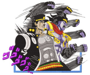 Anime Embroidery Pattern Jotaro Star Attack - A.G.E Store | designs