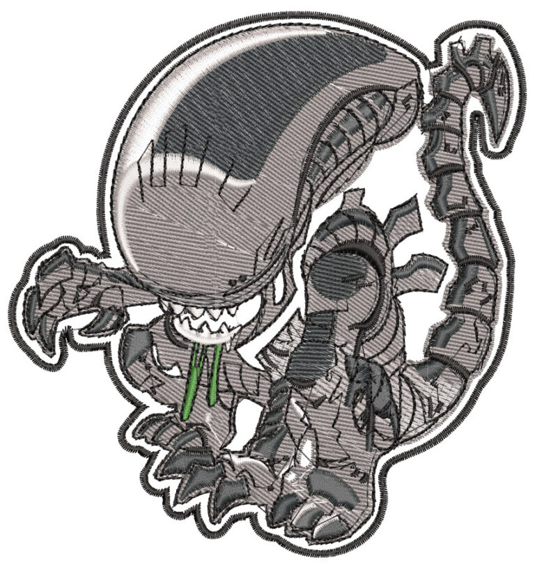 Embroidery Pattern Alien Chibi Strike - A.G.E Store | anime designs