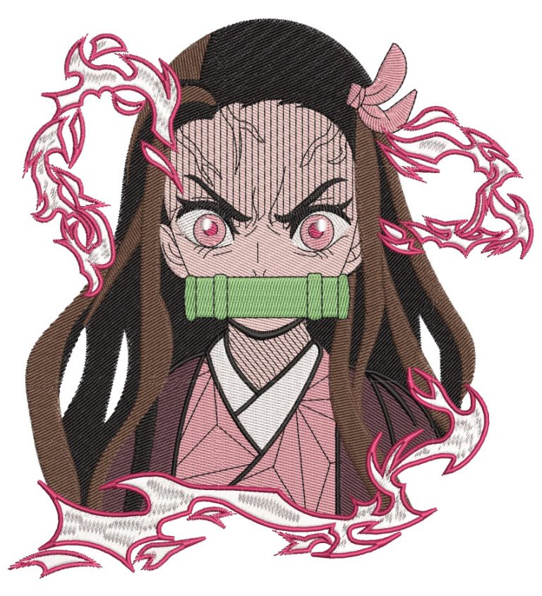 Anime Embroidery Pattern Nezuko Mad - A.G.E Store | machine designs