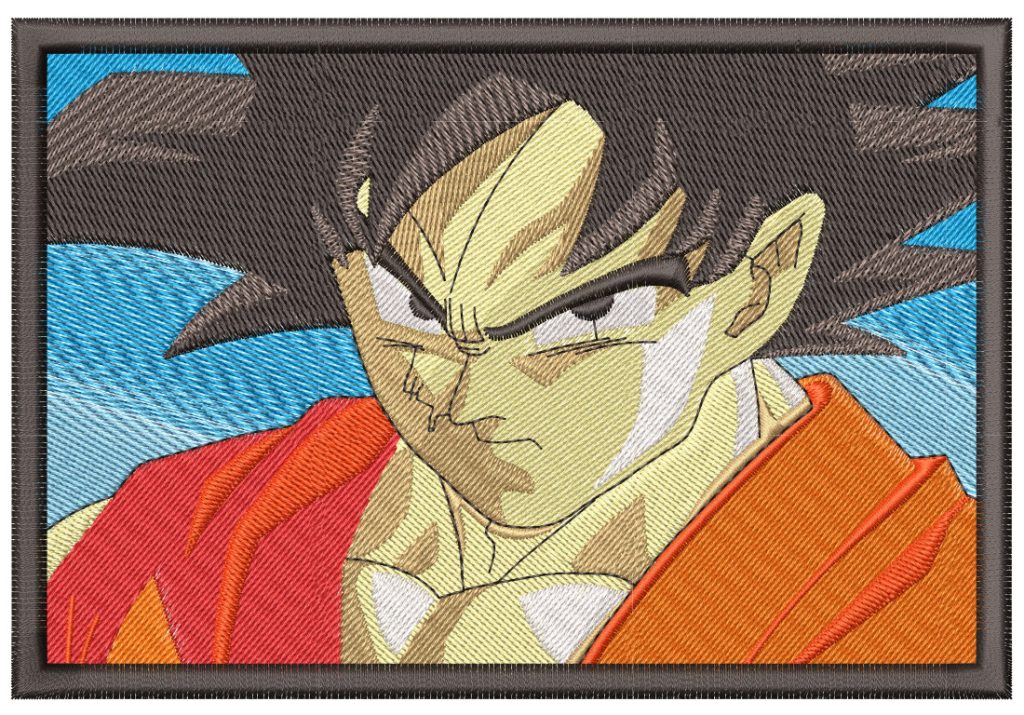 Anime Embroidery Pattern Goku Adult Frame - A.G.E Store | machine designs