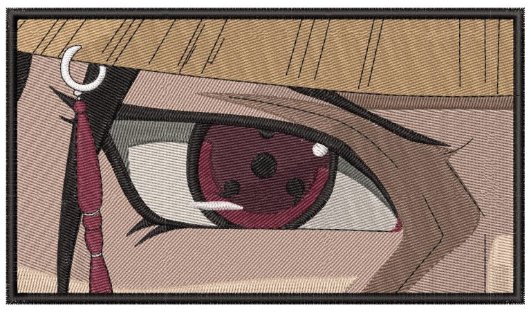 Anime Embroidery Pattern Itachi Single Eye - A.G.E Store | machine designs