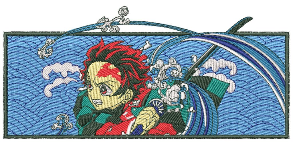 Anime Embroidery Pattern Tanjiro Artistic Attack - A.G.E Store ...