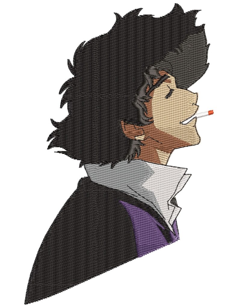 Anime Embroidery Pattern Spike Profile Smokes - A.G.E Store | machine ...