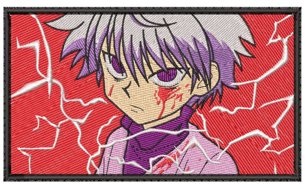 Anime Embroidery Pattern Killua Bleeds - A.G.E Store | machine designs