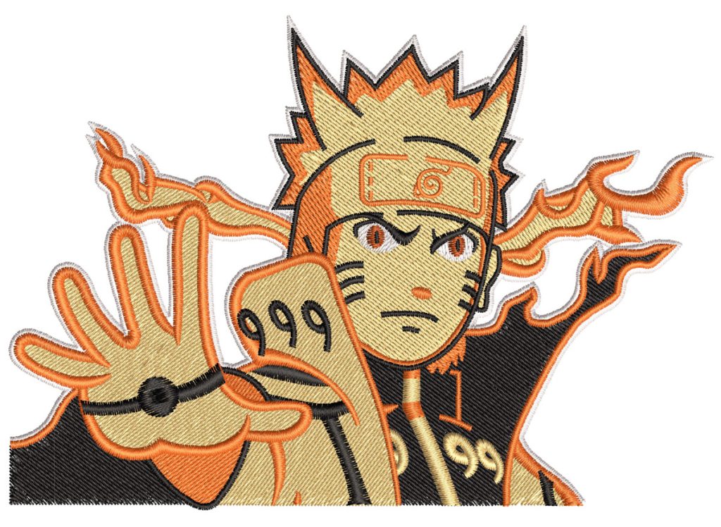 Anime Embroidery Pattern Naruto Kurama - A.G.E Store | machine designs