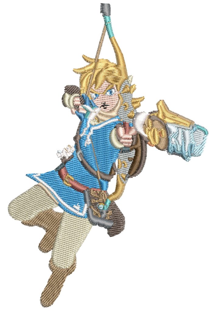 Embroidery Pattern Zelda Link Bow Shot - A.G.E Store | machine designs