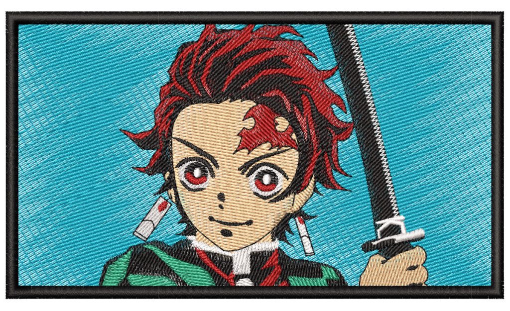 Anime Embroidery Pattern Tanjiro Kamado Happy - A.G.E Store | designs