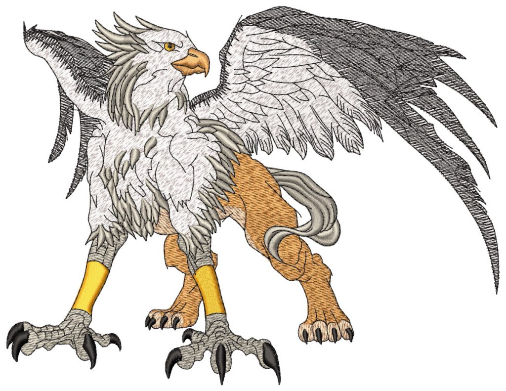 Embroidery Pattern Fantasy Griffon - A.G.E Store | machine designs