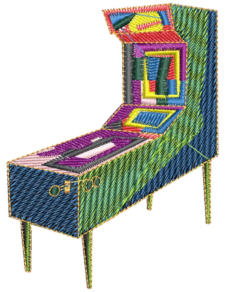 Embroidery Pattern Pinball Machine - A.G.E Store | machine designs