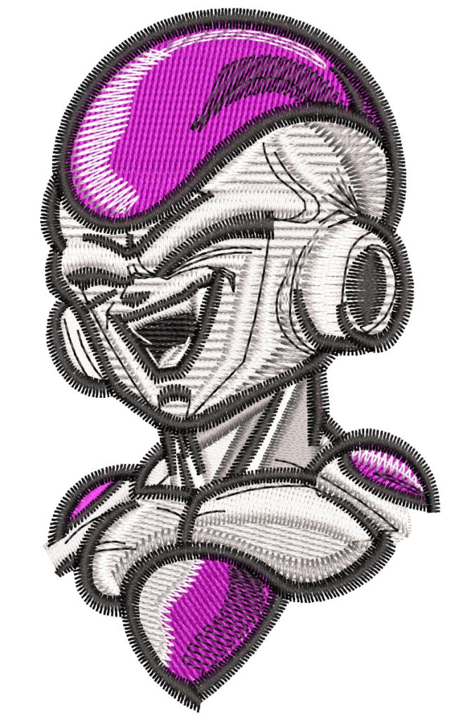 Anime Embroidery Pattern Frieza Laughs - A.G.E Store | machine designs