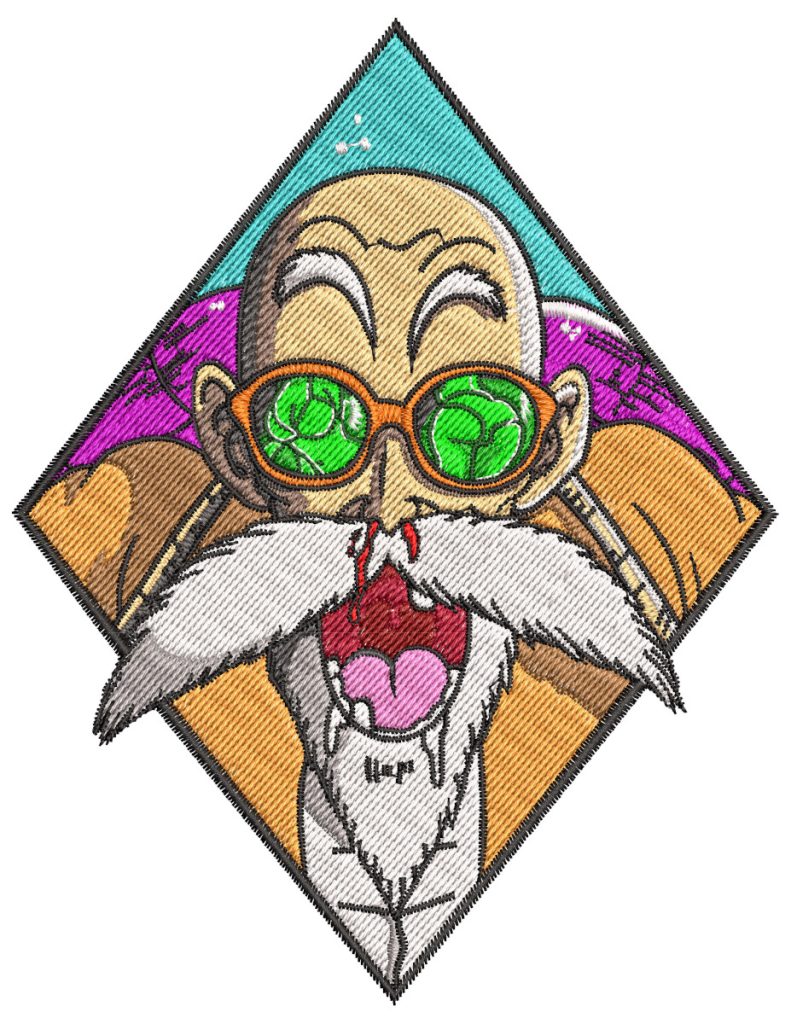 Anime Embroidery Pattern Roshi Nose Bleed Diamond - A.G.E Store | designs