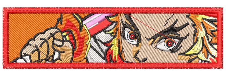 Demon Slayer Rengoku Sword Embroidery Pattern - A.G.E Store | anime designs