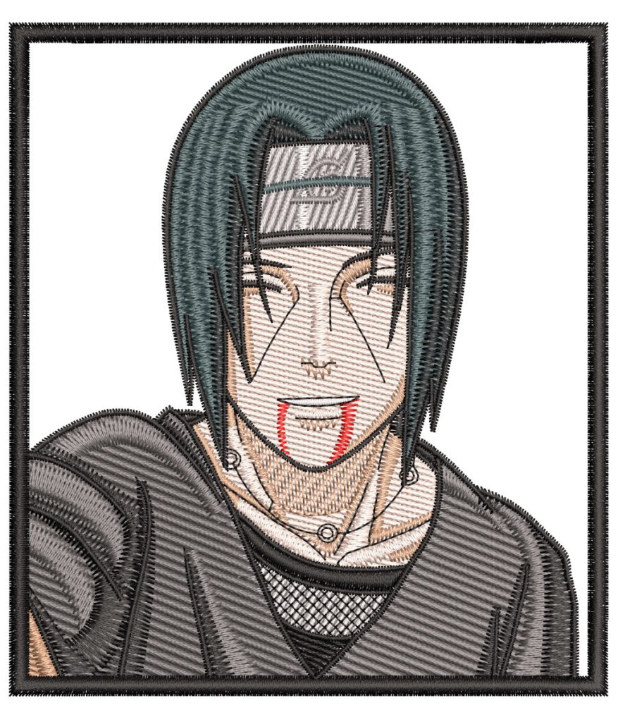 Itachi Close Framed Anime Embroidery Pattern - A.G.E Store | designs