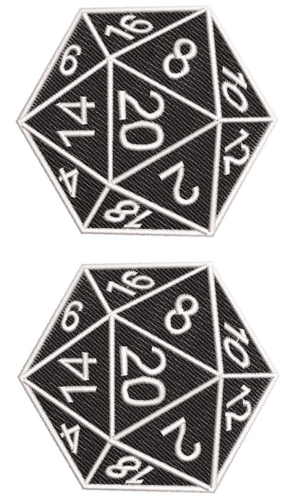 Embroidery Pattern D20 Dice - A.G.E Store | designs
