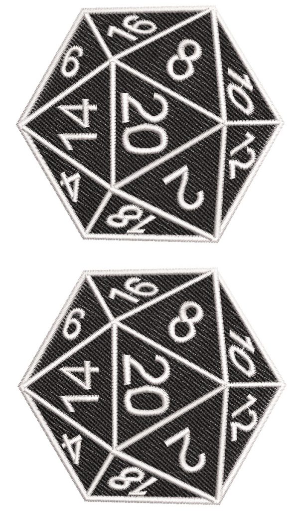 Embroidery Pattern D20 Dice - A.G.E Store | designs