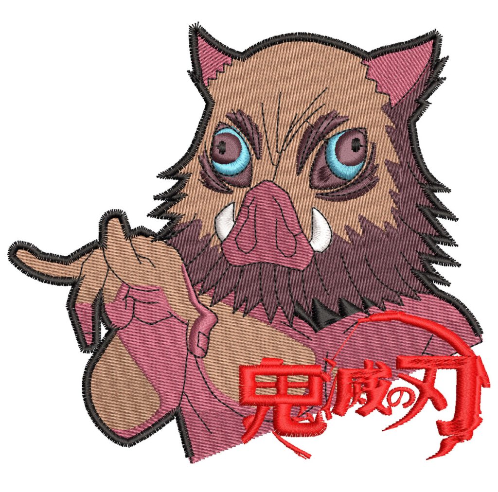 Anime Embroidery Pattern Inosuke Flicks - A.G.E Store | designs